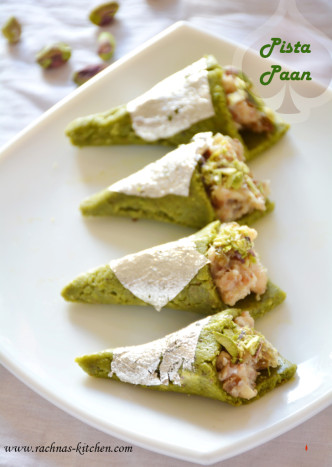 Pistachio Paan Recipe | Dessert Recipes, Pista Paan