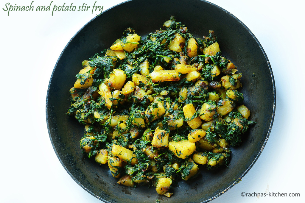 Aloo palak recipe, How to make aloo palak | Saag aloo recipe with video
