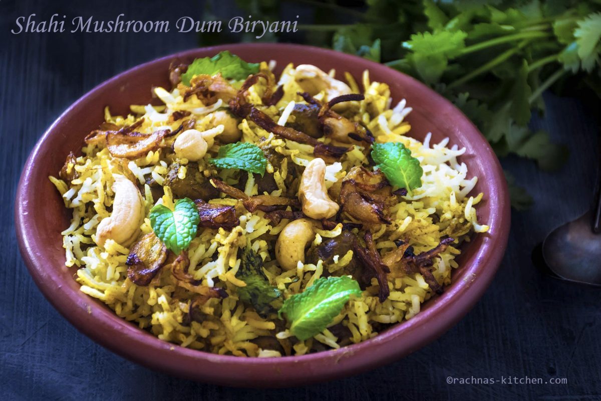 Mushroom Biryani, How To Make Shahi Mushroom Biryani